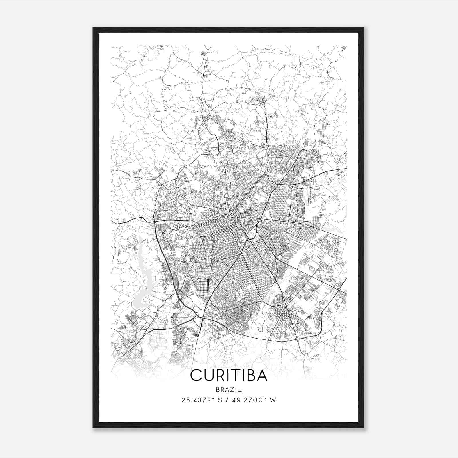 Curitiba - Custom Maps & Posters