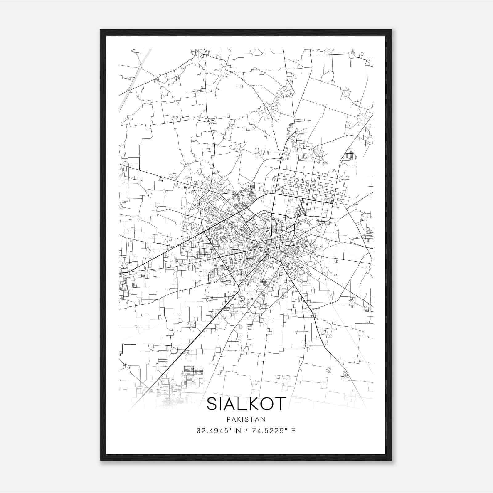 Sialkot - Custom Maps & Posters