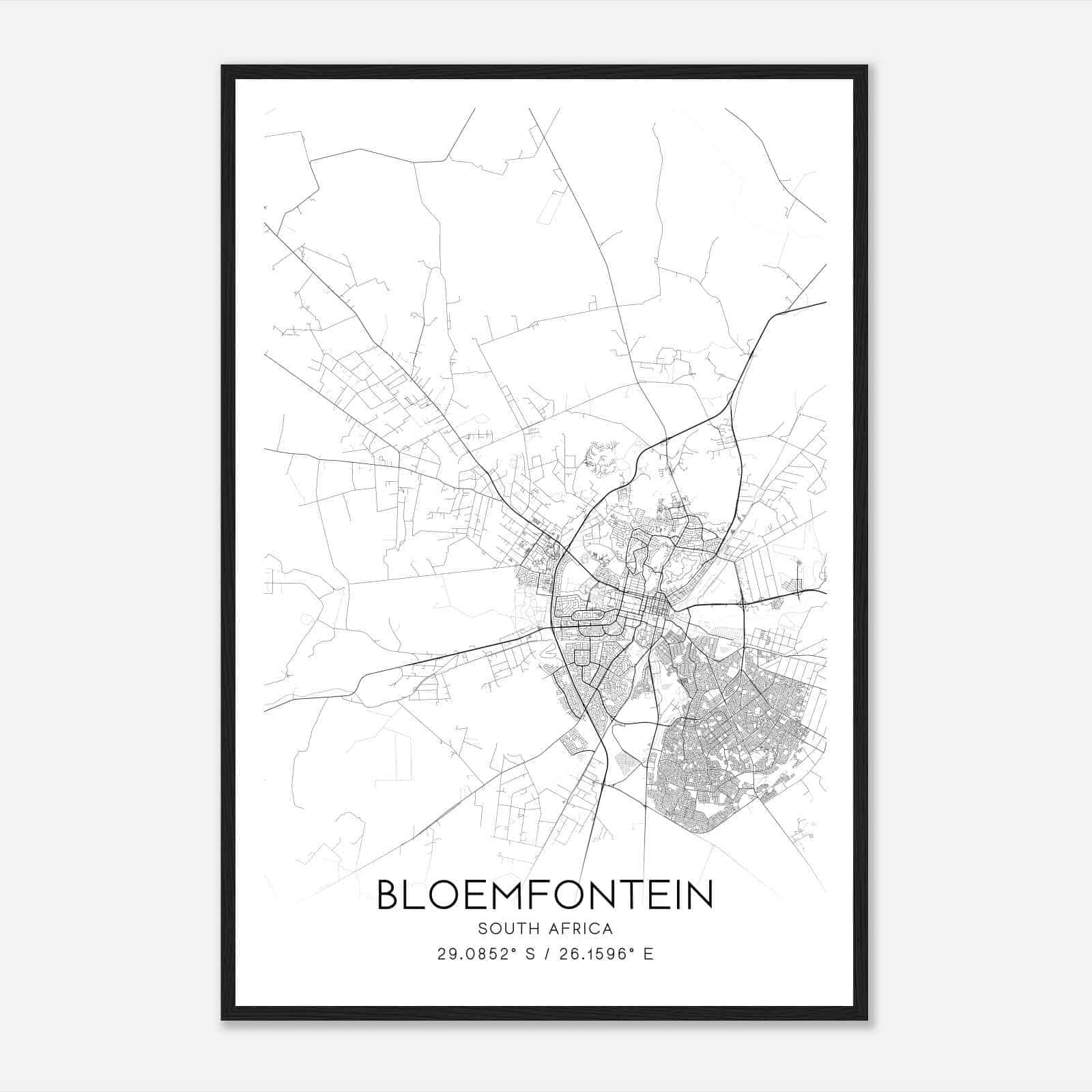 Bloemfontein - Custom Maps & Posters
