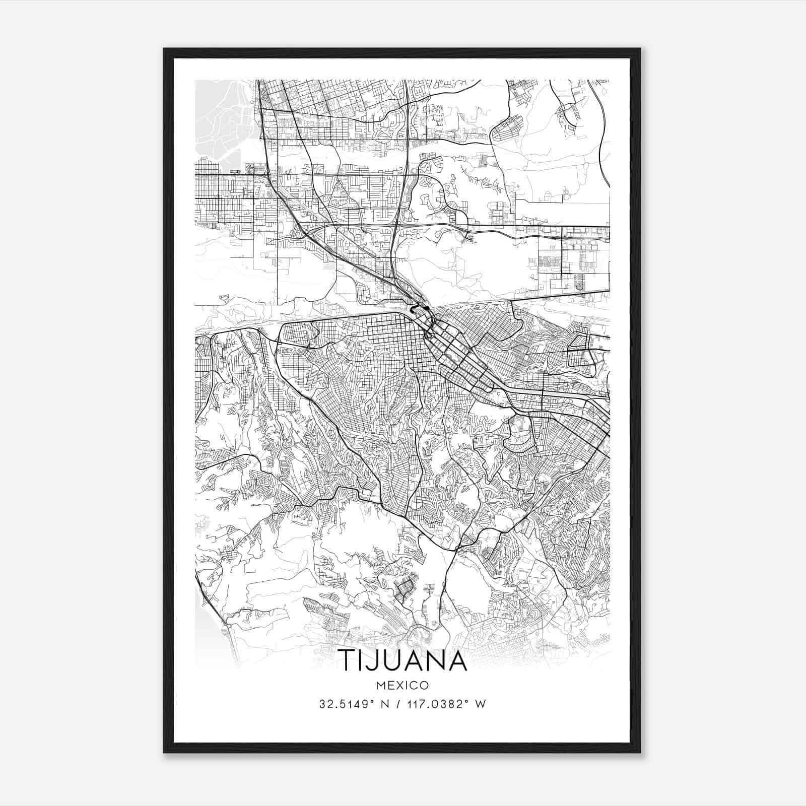 Tijuana - Custom Maps & Posters