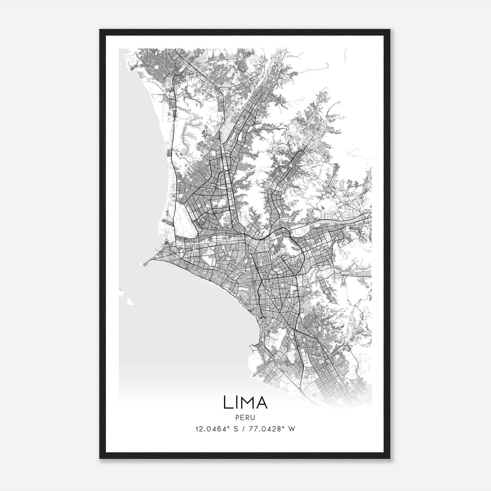 Lima - Custom Maps & Posters