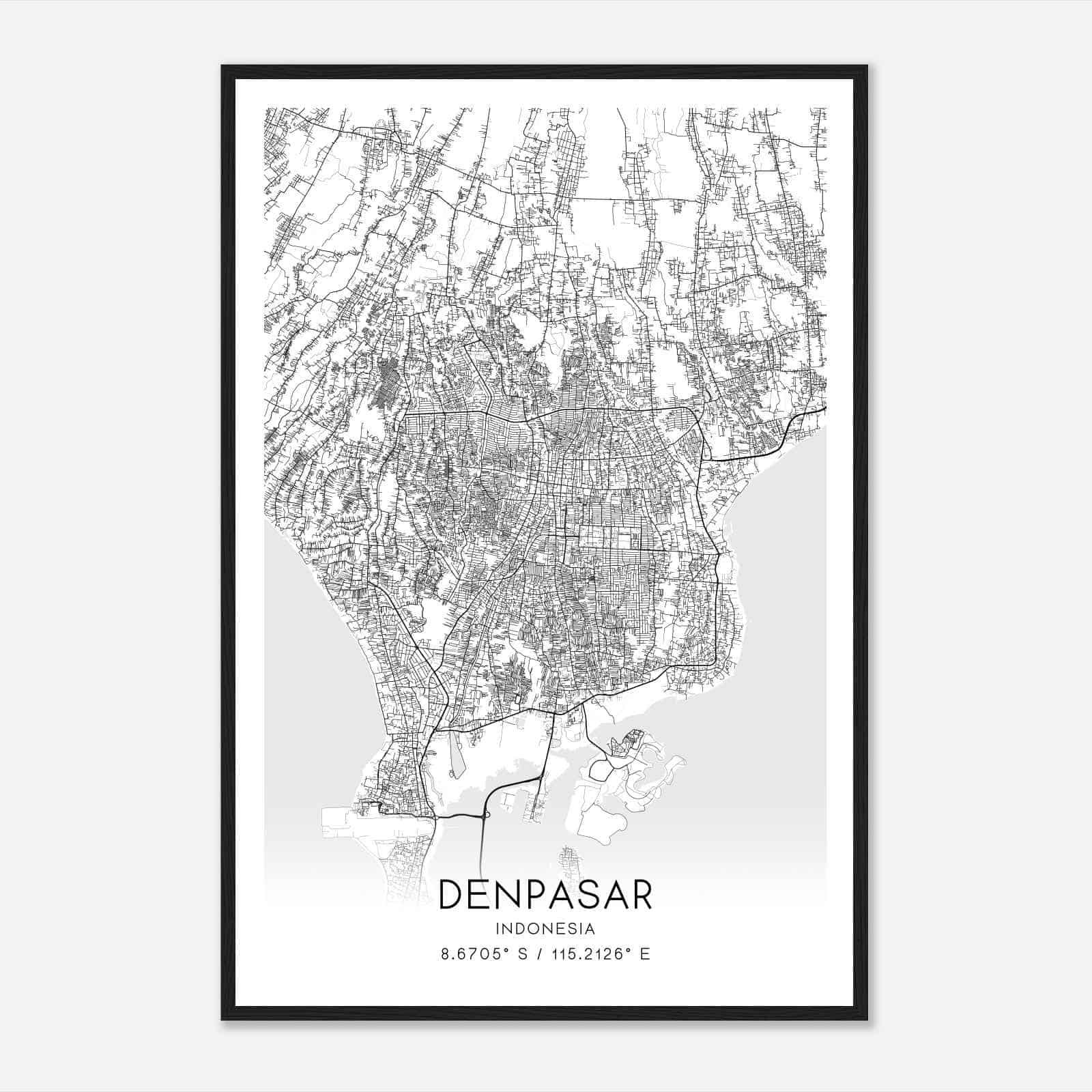 Denpasar - Custom Maps & Posters