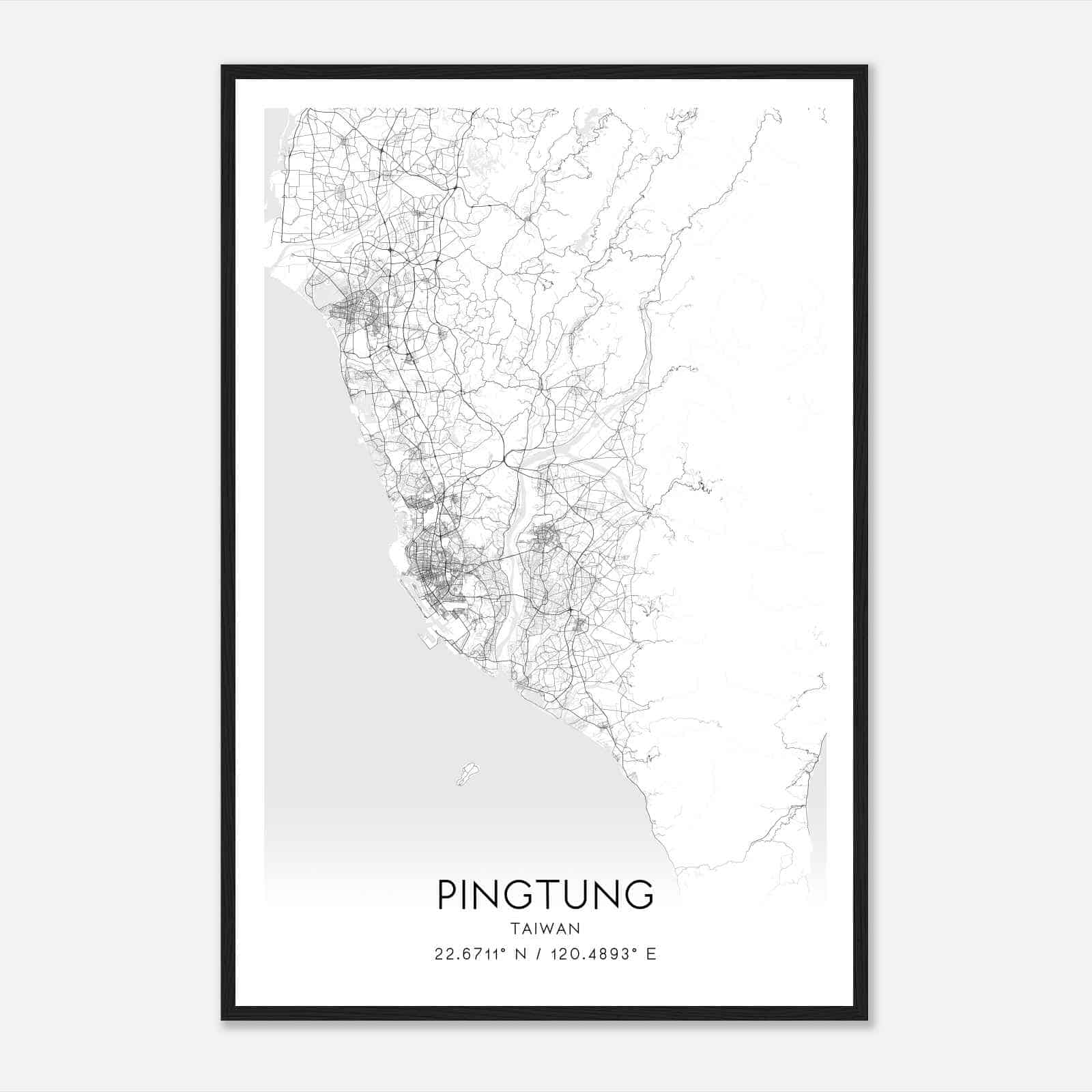 Pingtung - Custom Maps & Posters