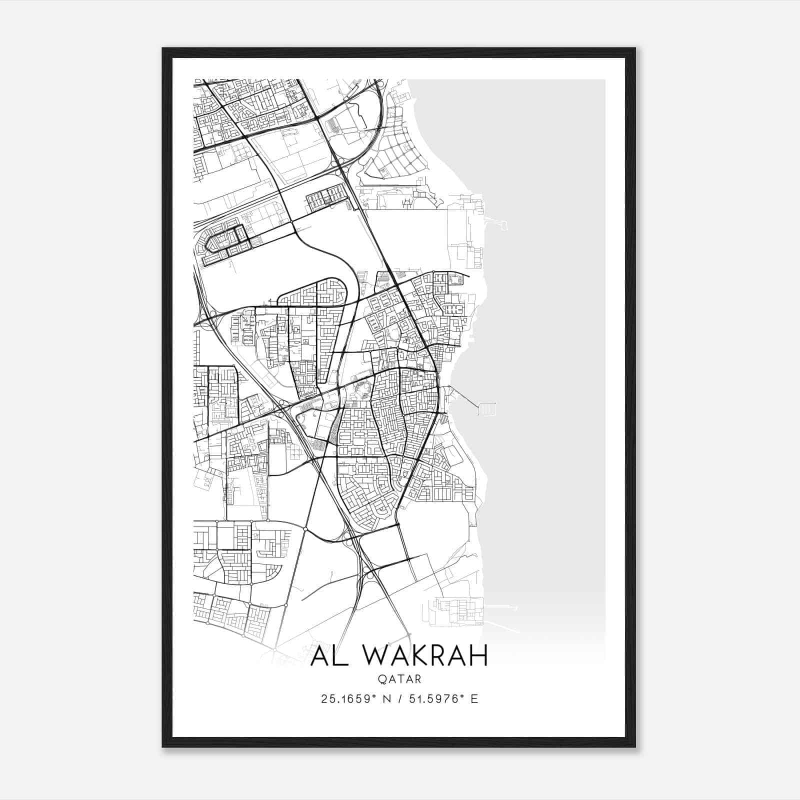 Al Wakrah - Custom Maps & Posters