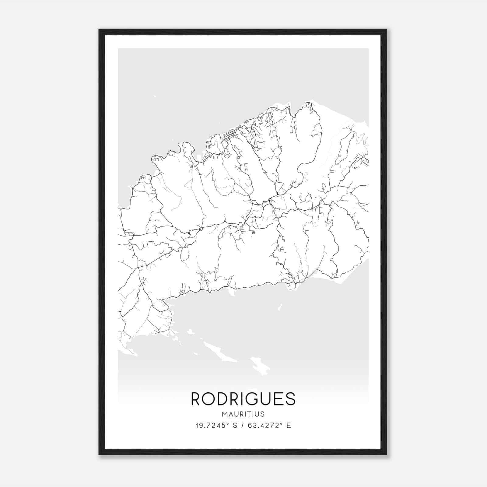 Rodrigues - Custom Maps & Posters