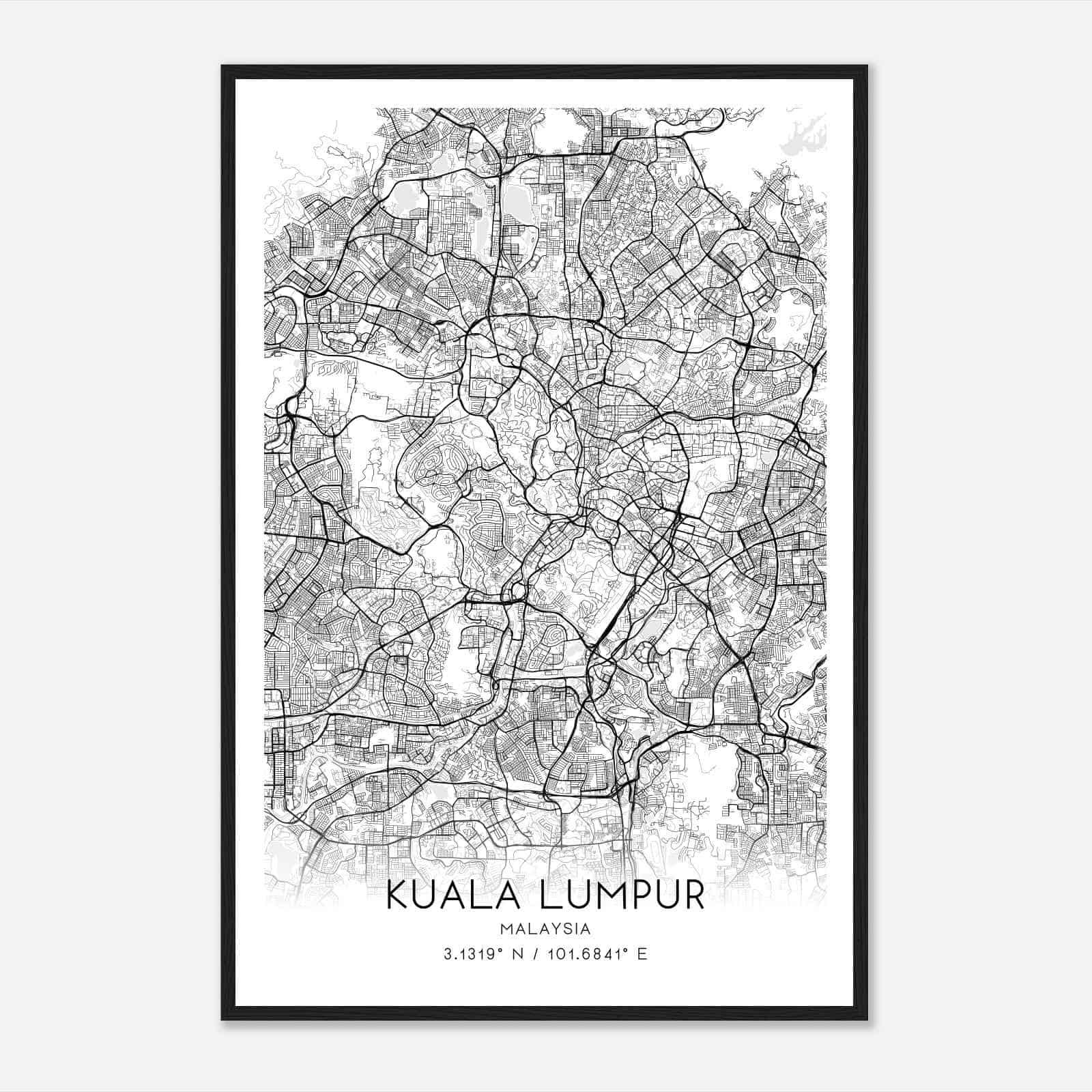 Kuala Lumpur - Custom Maps & Posters