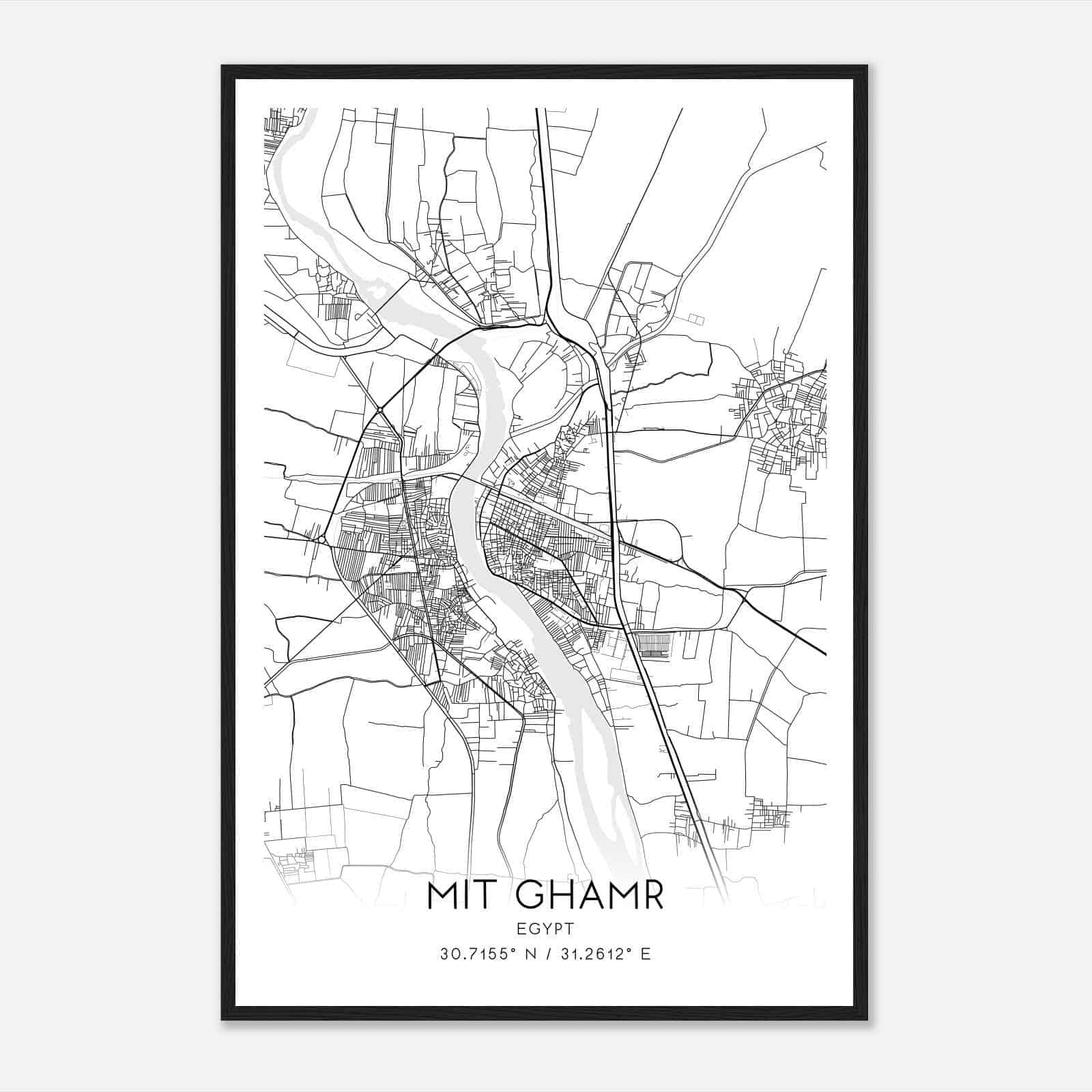 Mit Ghamr - Custom Maps & Posters