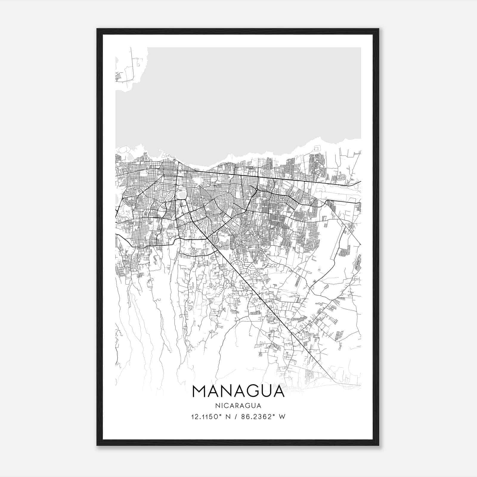 Managua - Custom Maps & Posters