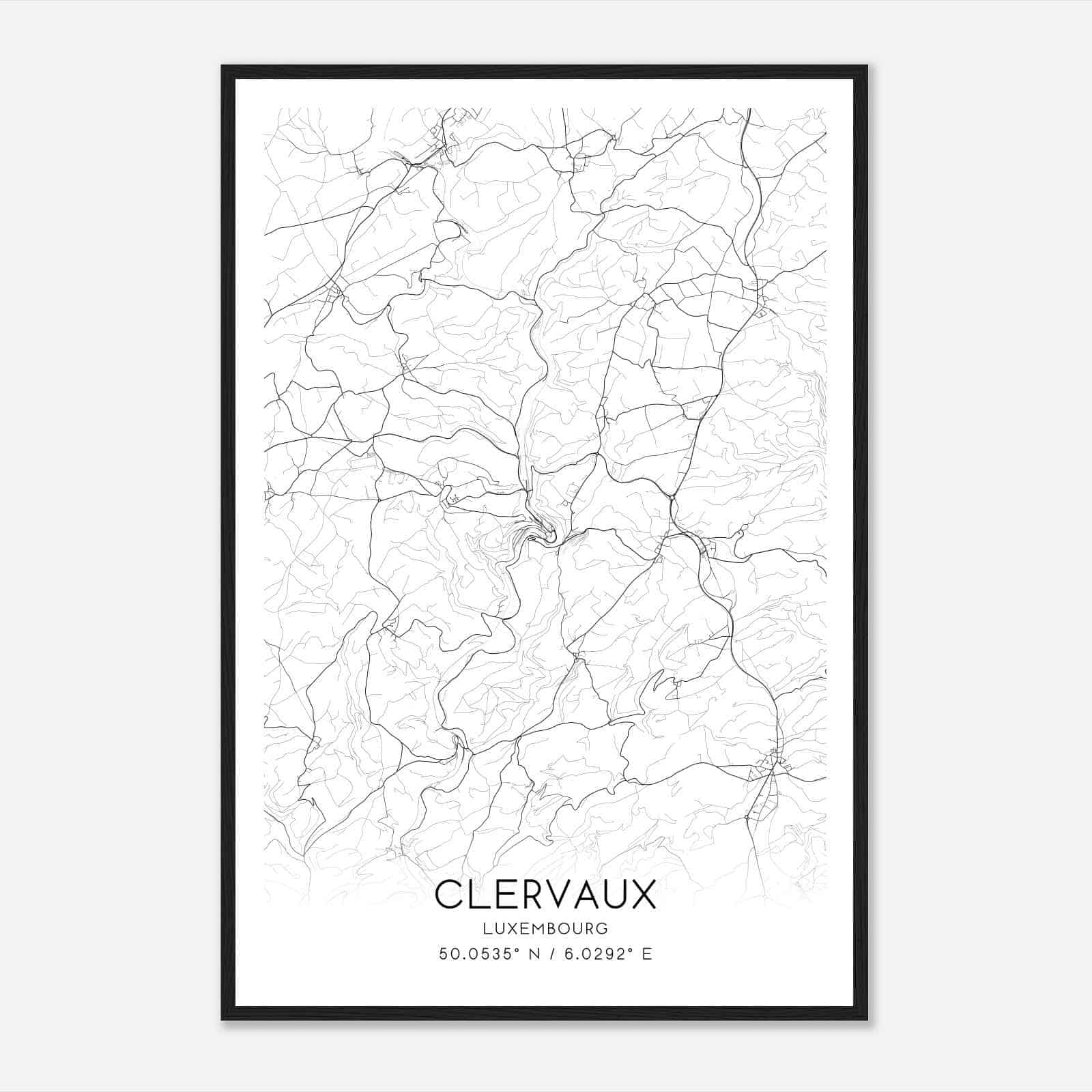 Clervaux - Custom Maps & Posters