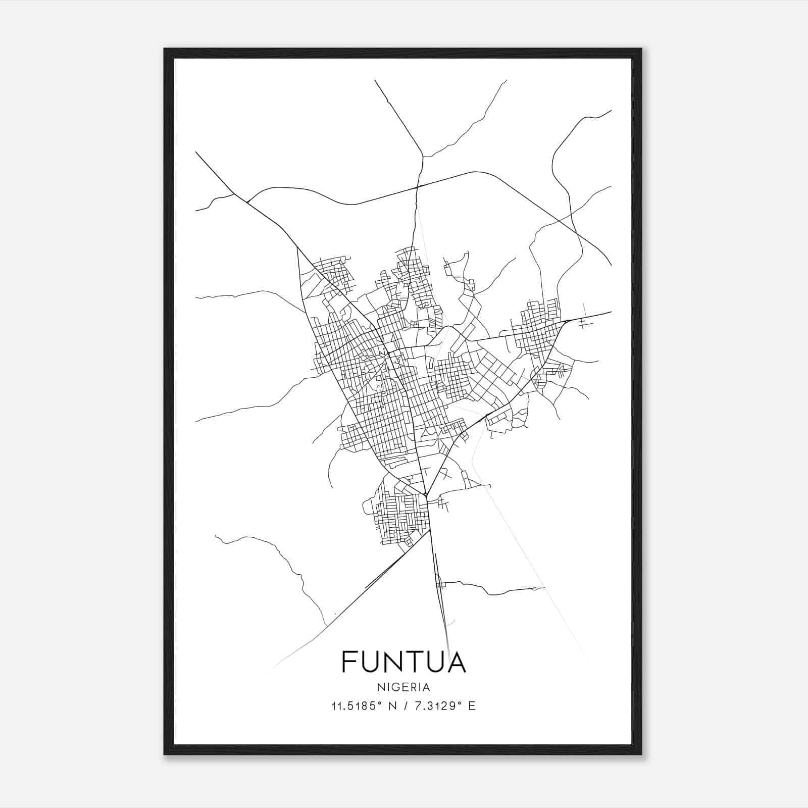 Funtua - Custom Maps & Posters