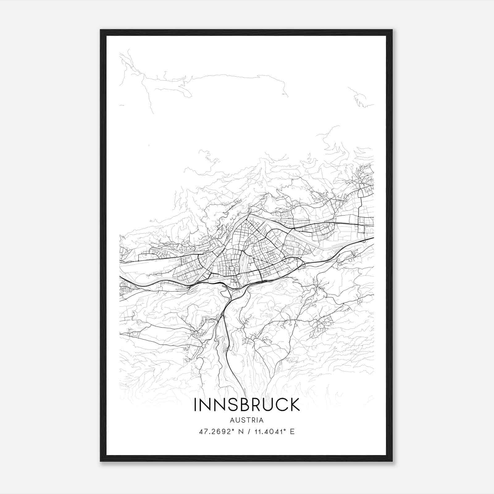 Innsbruck - Custom Maps & Posters