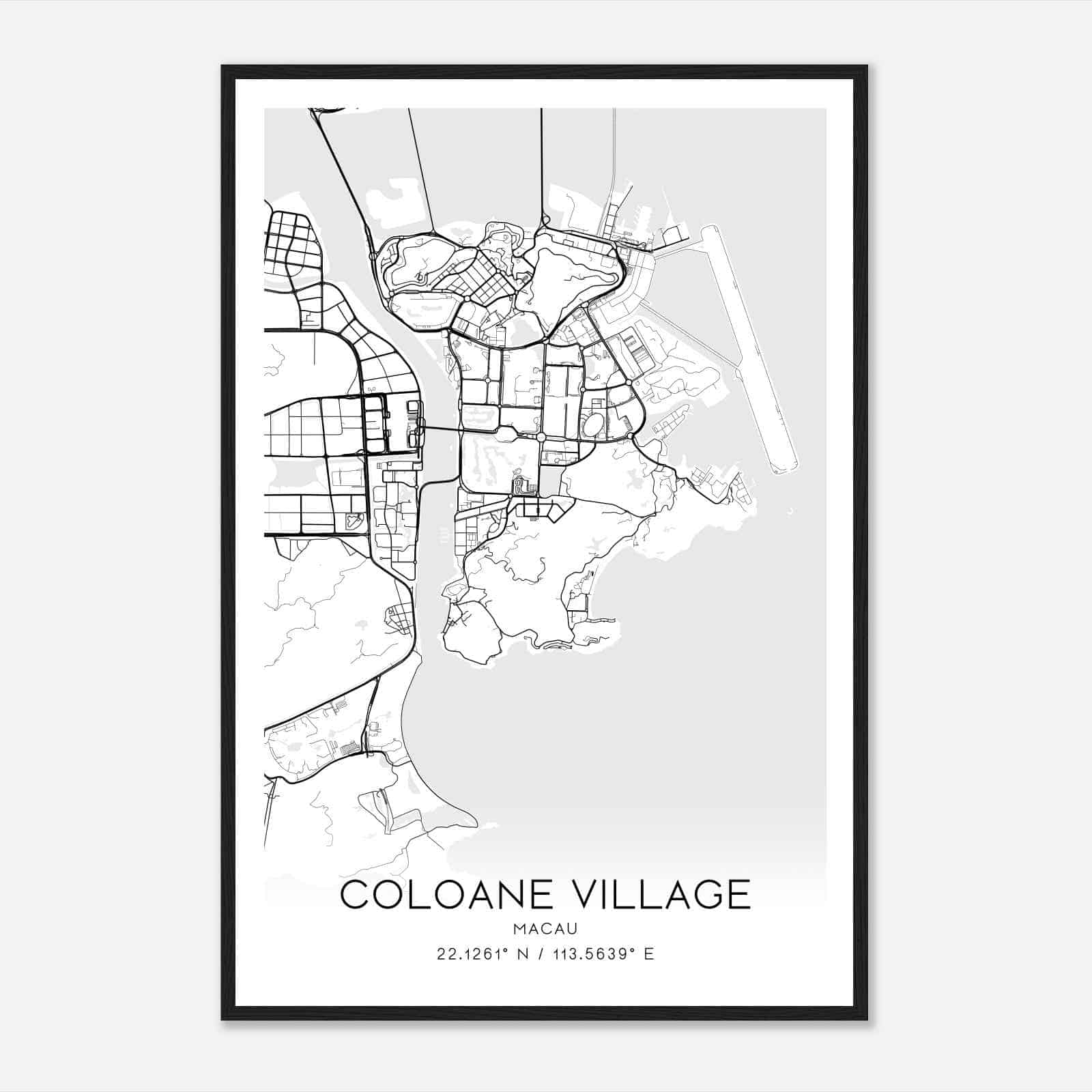 Coloane Village - Custom Maps & Posters