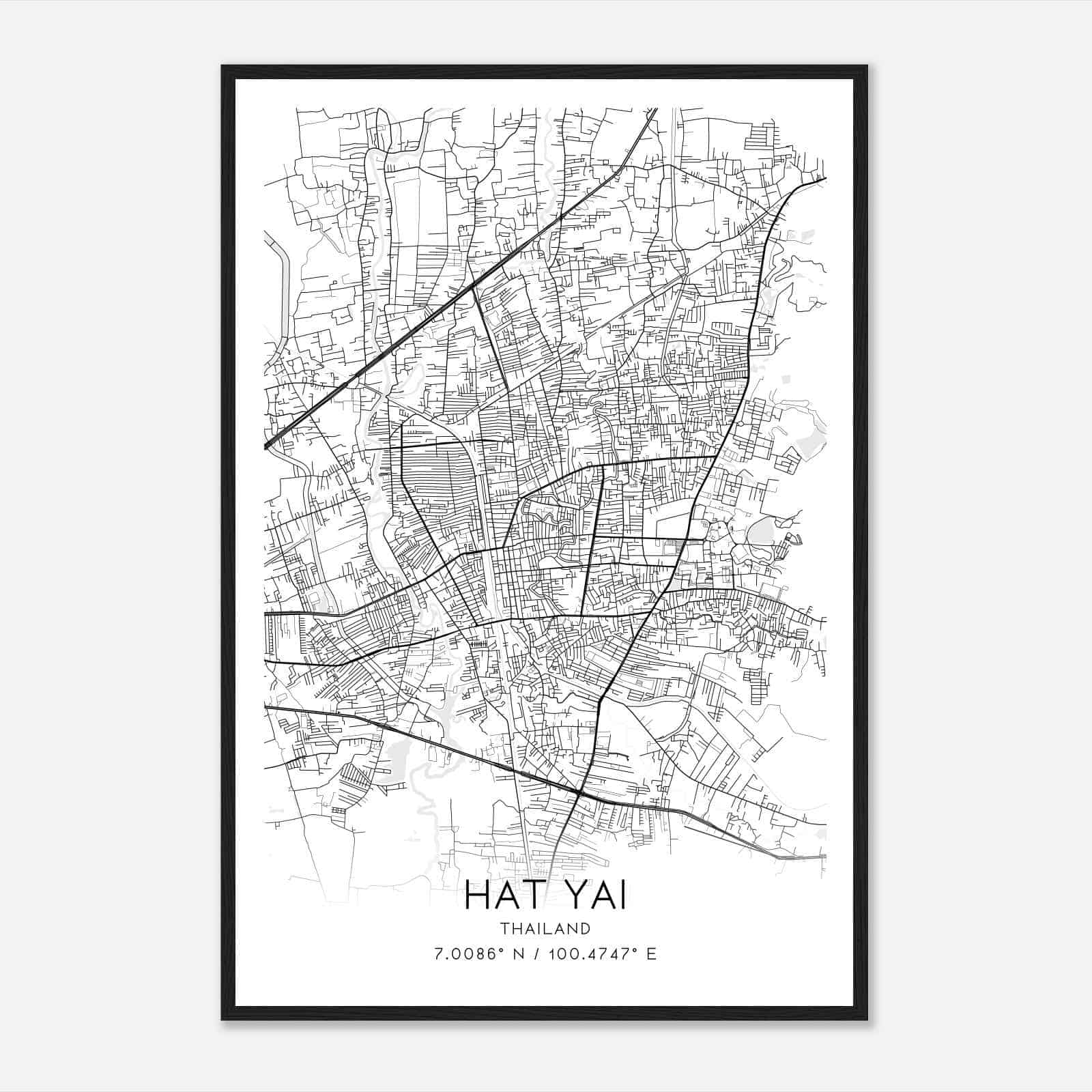 Hat Yai - Custom Maps & Posters