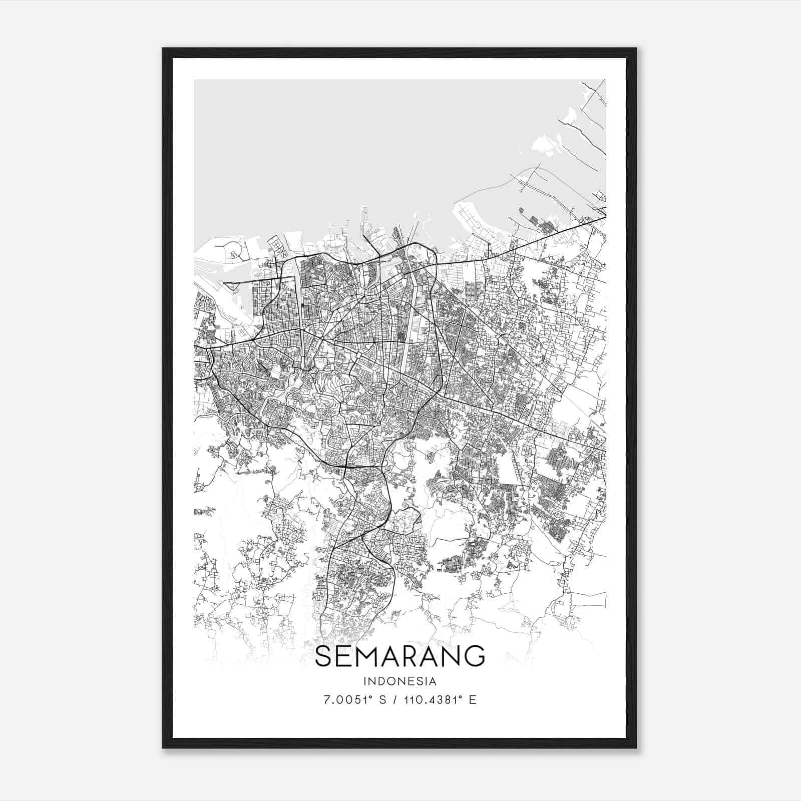 Semarang - Custom Maps & Posters