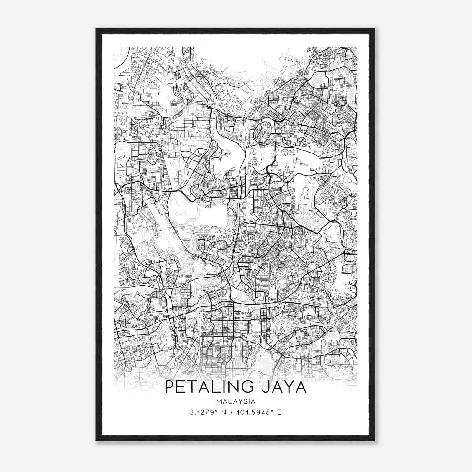 Petaling Jaya - Custom Maps & Posters