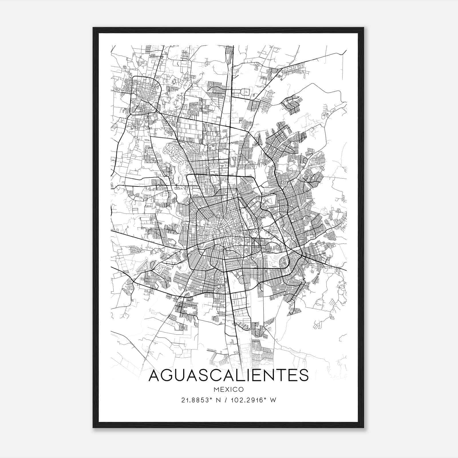 Aguascalientes - Custom Maps & Posters