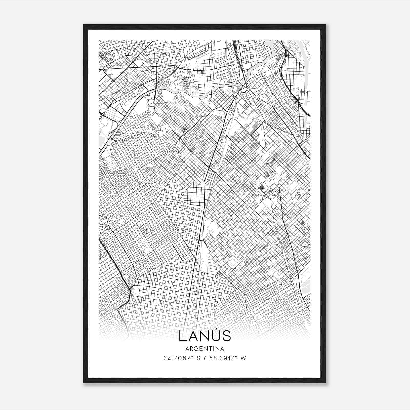 Lanus - Custom Maps & Posters