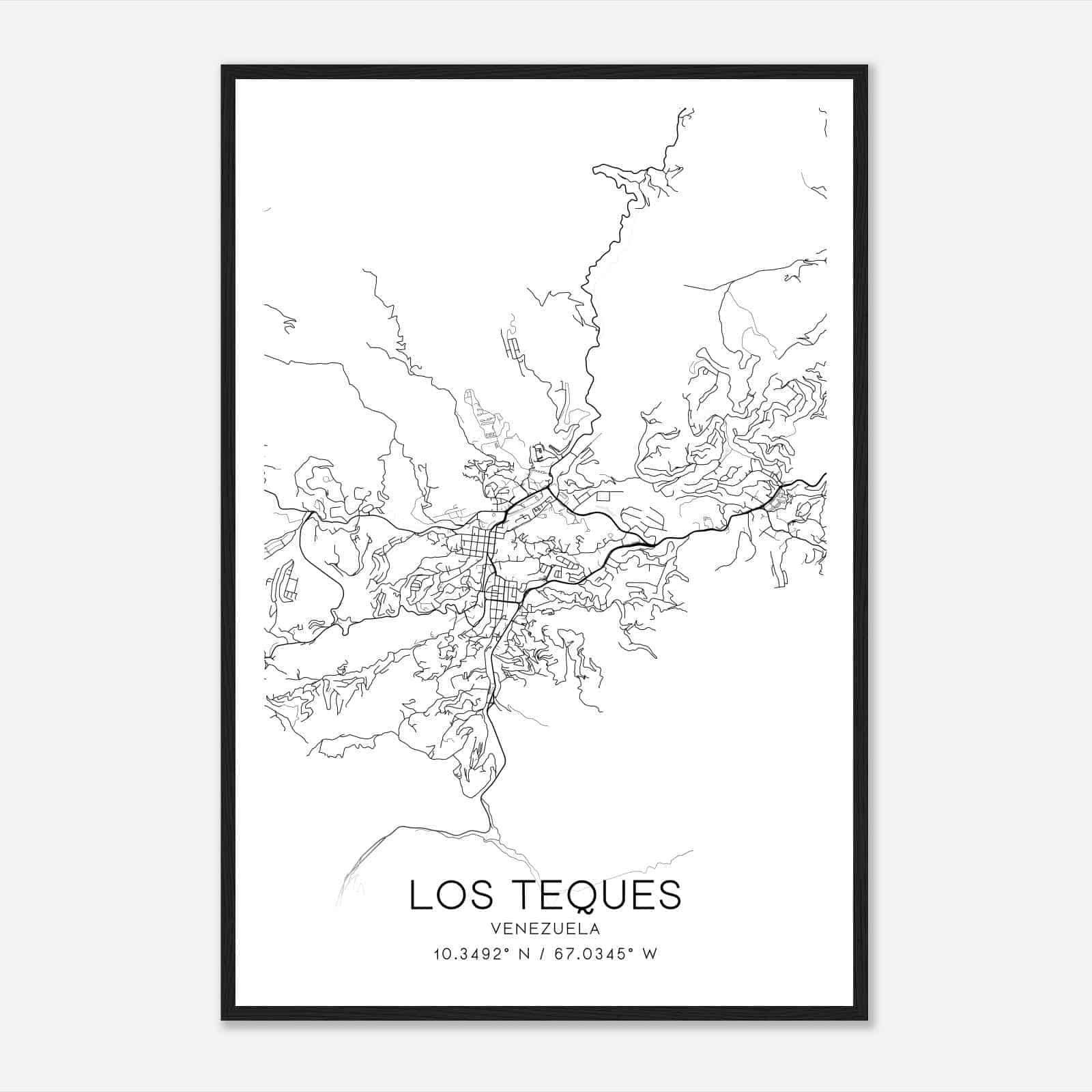 Los Teques - Custom Maps & Posters