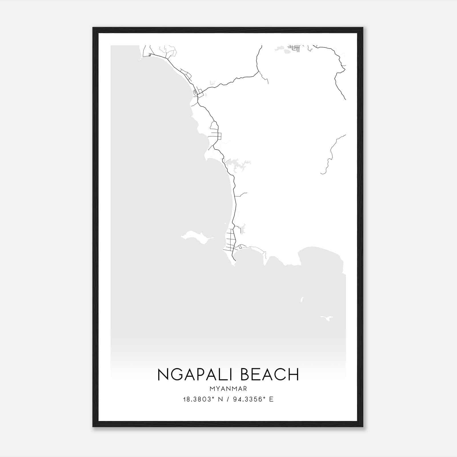 Ngapali Beach - Custom Maps & Posters