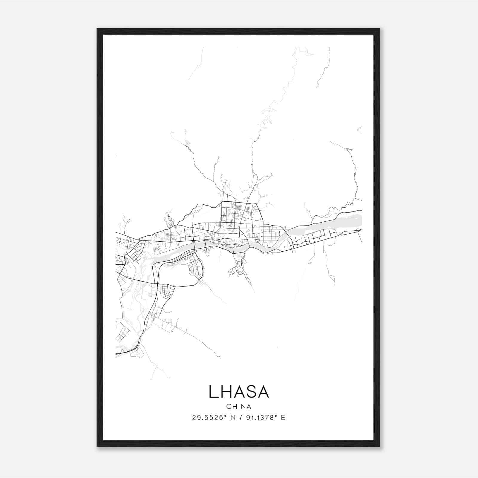 Lhasa - Custom Maps & Posters