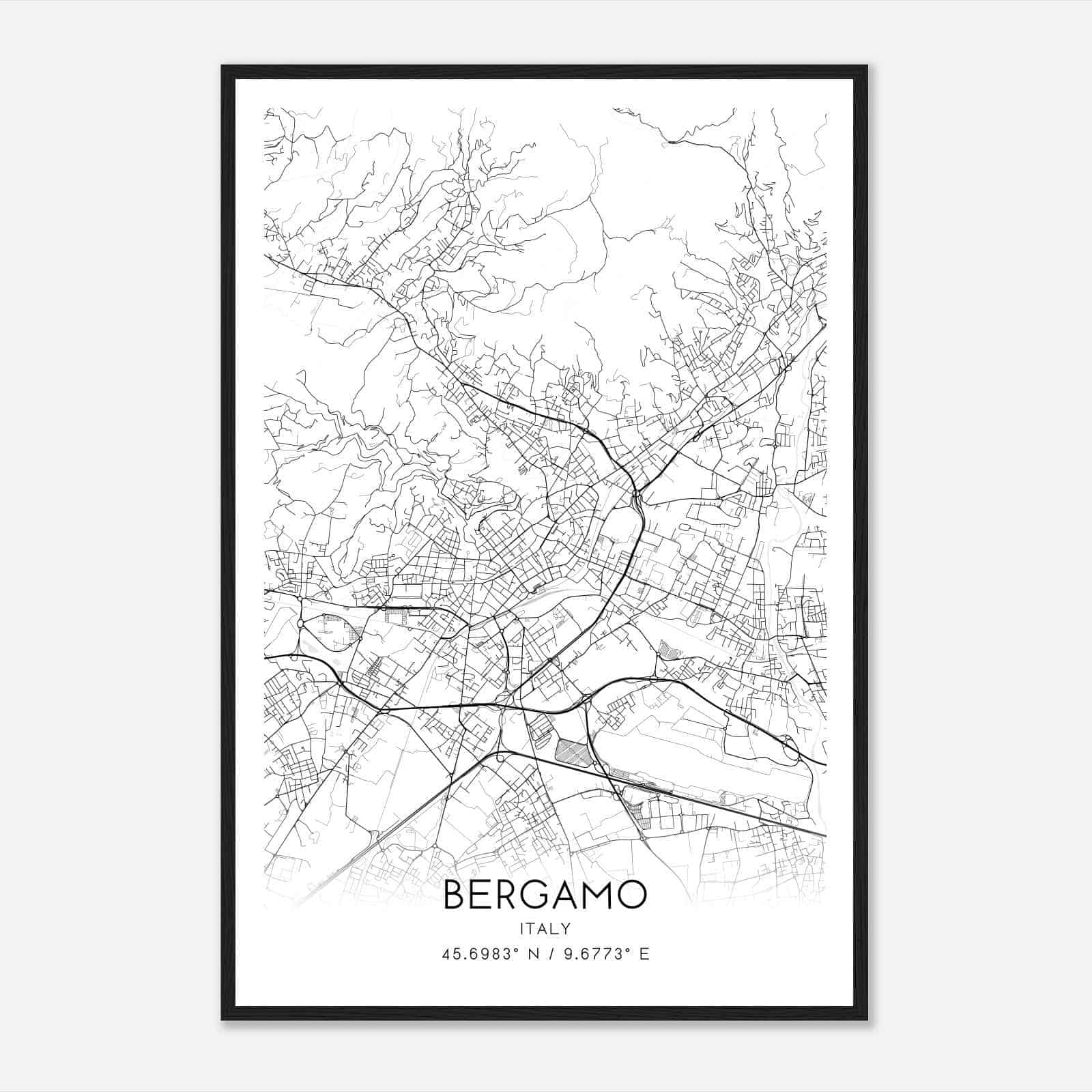 Bergamo - Custom Maps & Posters
