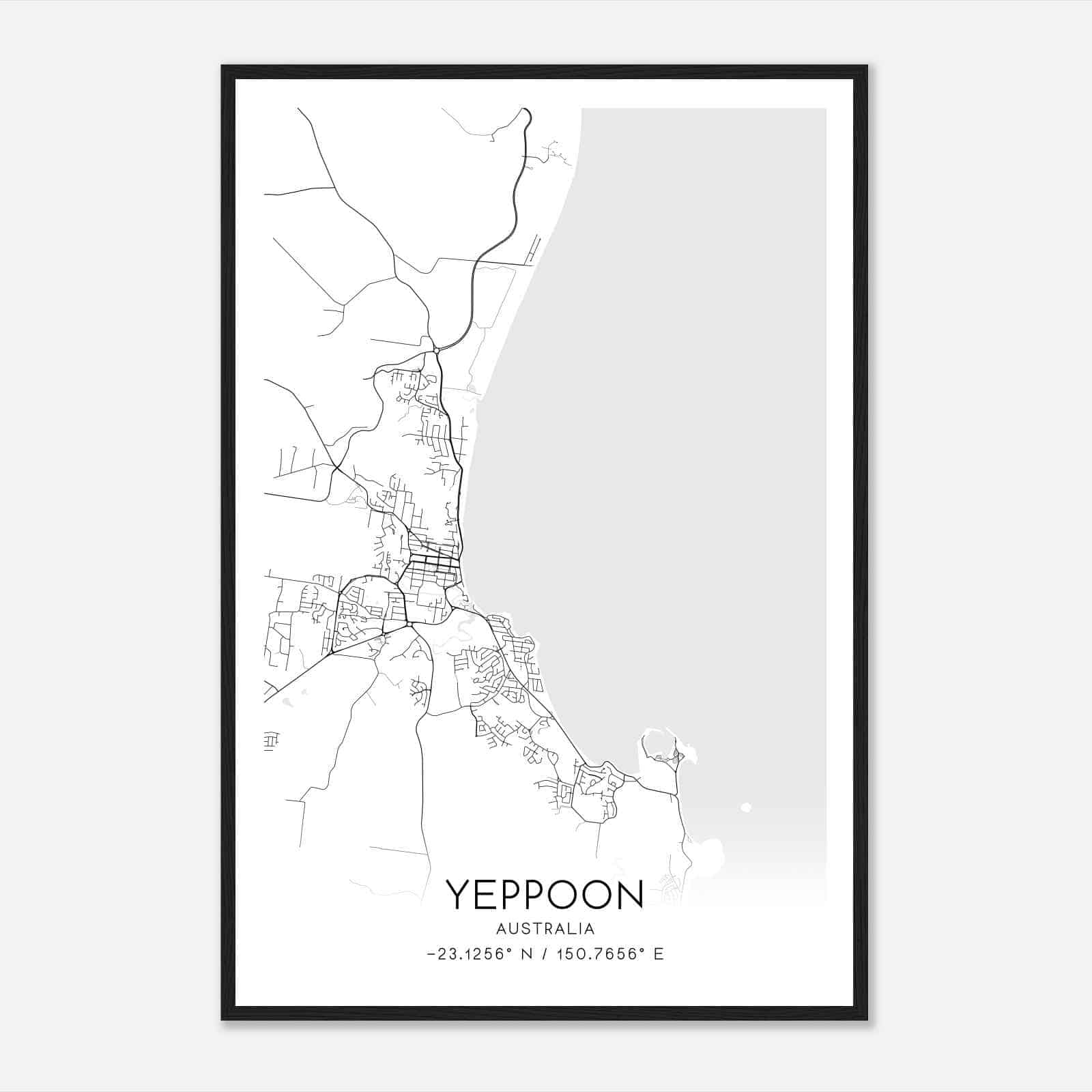 Custom Yeppoon Australia Map Poster - Mapmory