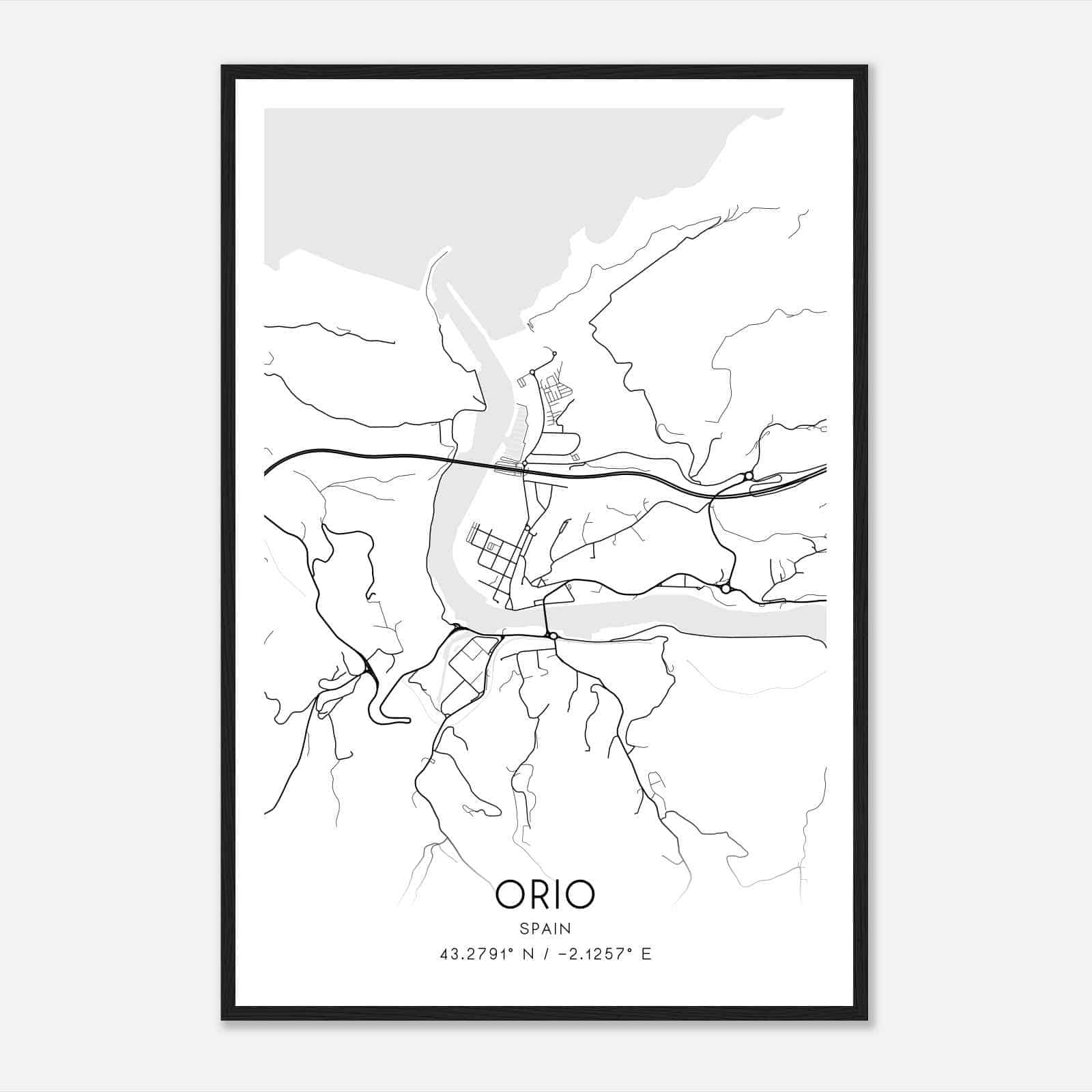 Custom Orio Spain Map Poster - Mapmory