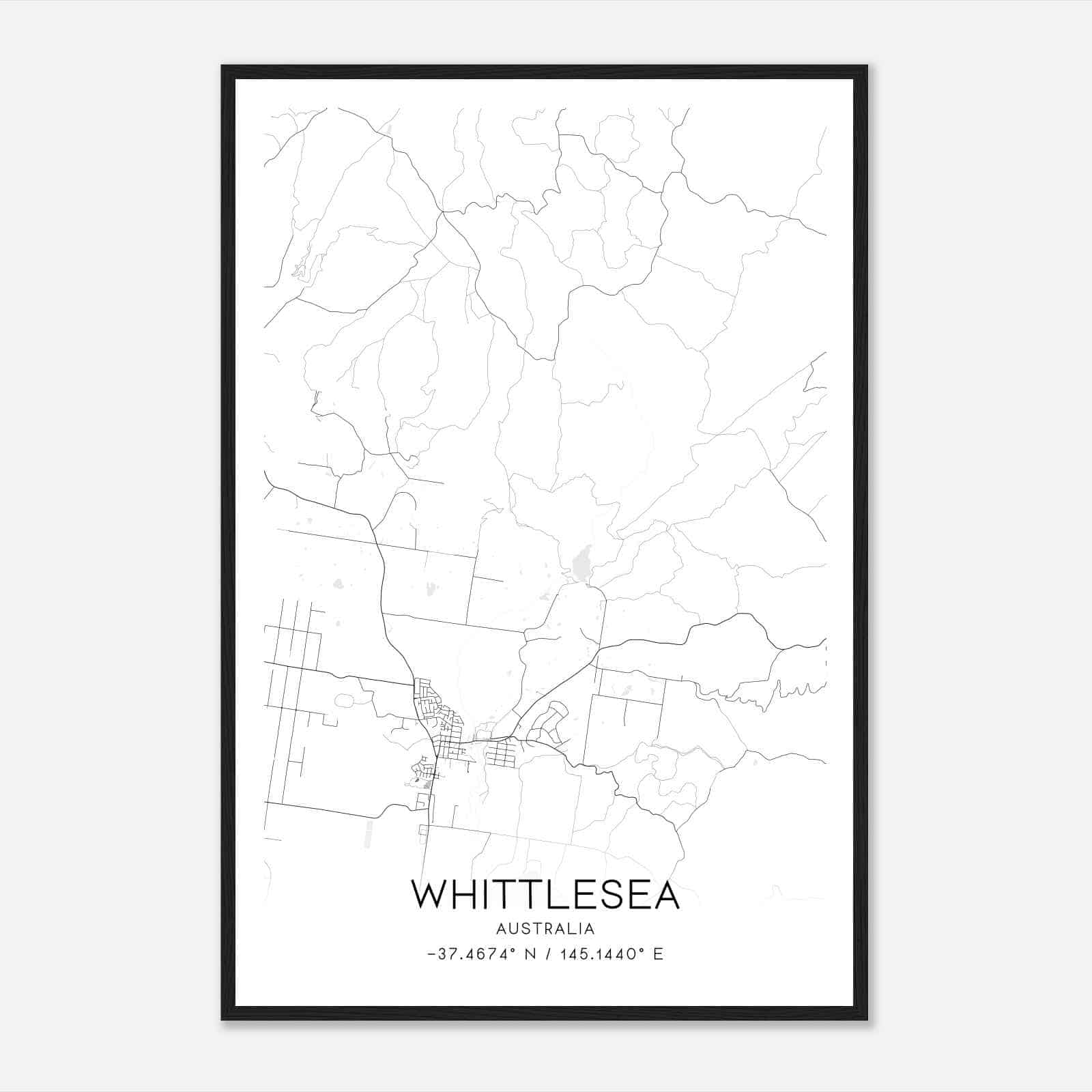 Custom Whittlesea Australia Map Poster - Mapmory