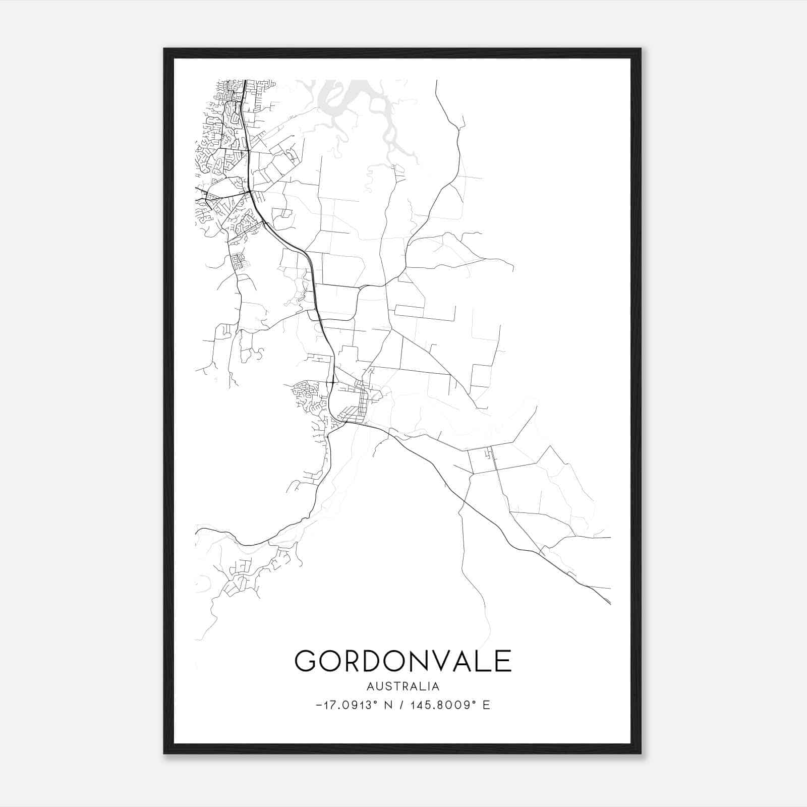 Custom Gordonvale Australia Map Poster - Mapmory